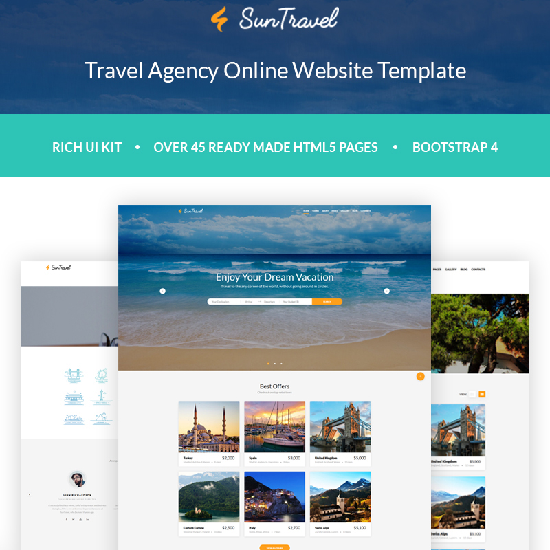 10 Travel Templates To Start Online Business This Fall – DexignLab Blog